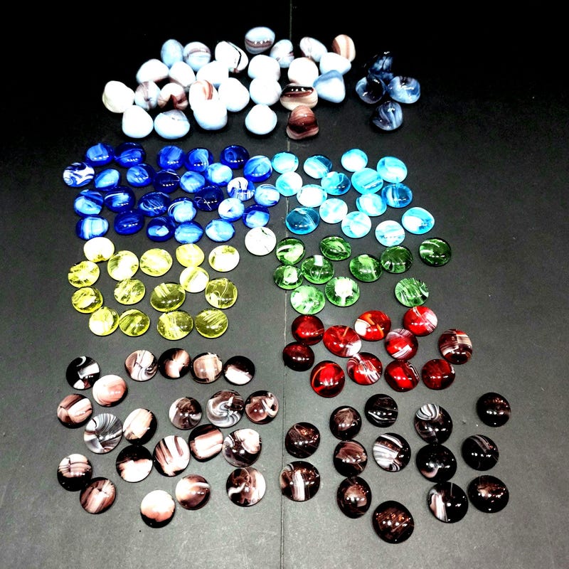 Flat Marbles - Etsy