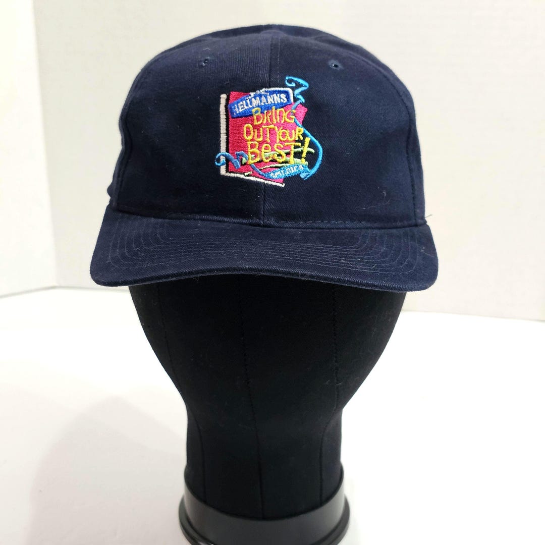 Rare Vintage Hellmanns Mayonnaise Embroidered Blue Adjustable Men ...