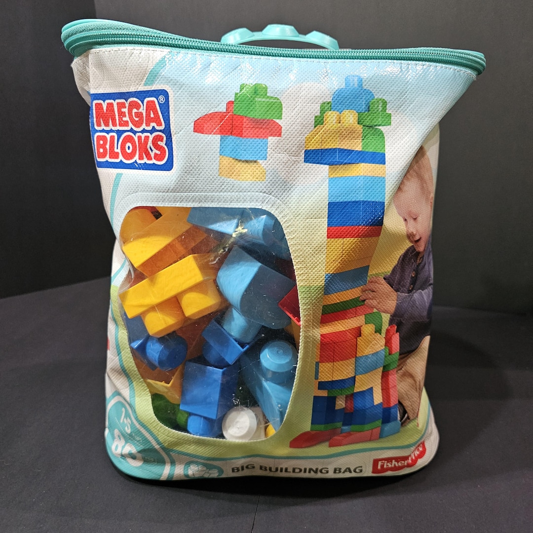 Mega Bloks Big Building Blocks: 80-piece Primary Multicolor Set - Etsy