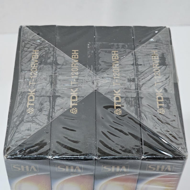 NIP TDK Revue 6 Hour Blank VHS Tapes T-120 4 Pack Brand New Factory Sealed - Etsy