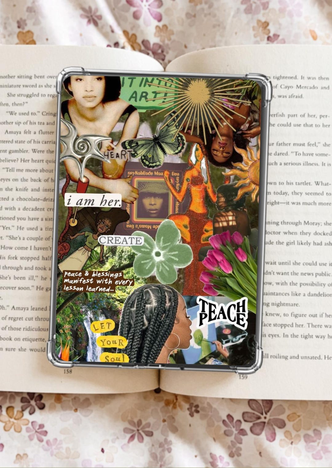 Printable Kindle Case Insert Bookworm Starter Kit Black Girl Aesthetic ...