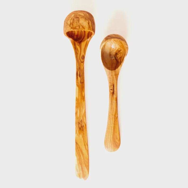 Ladle Big Wooden Extra Long Handled Olive Wood Ladle for Stockpots ...