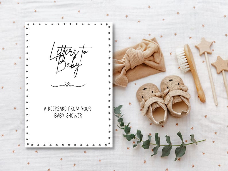 Letters to Baby - Printable Baby Shower Keepsake Activity & Game ...