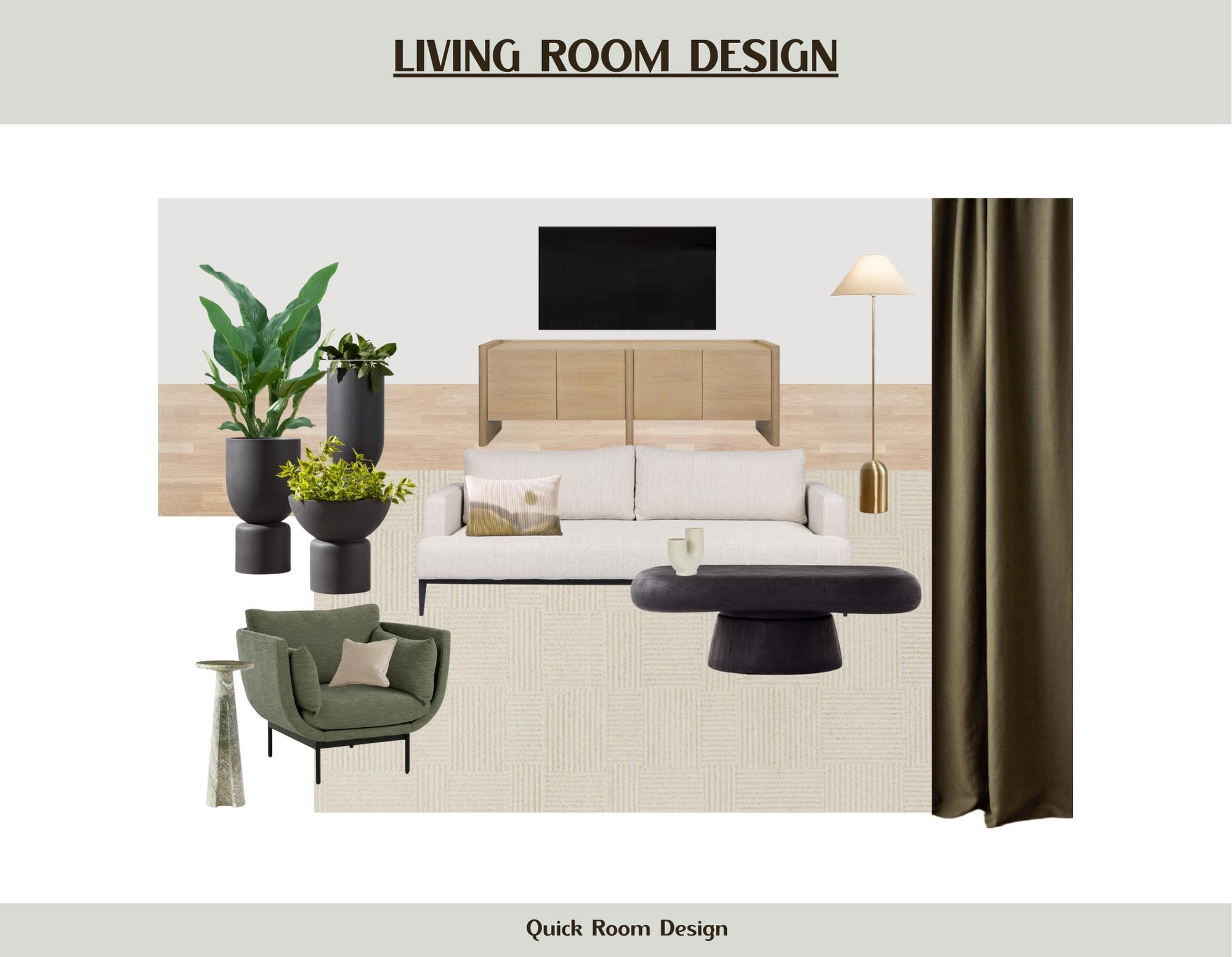 Interior Design, Living Room, Home Decor, Room Design, Digital Room ...