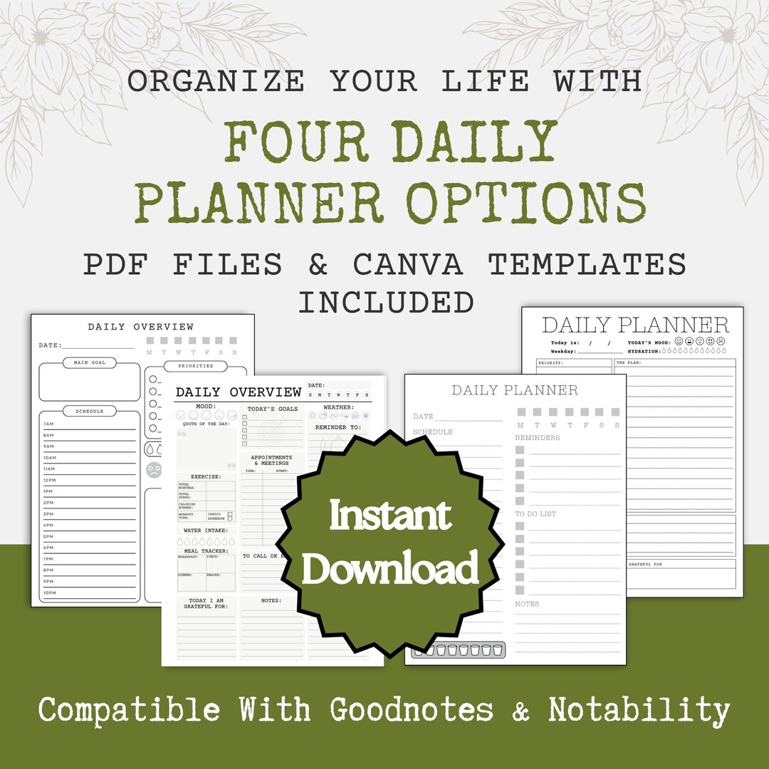 Classic Typewriter Daily Planner Templates: Minimalist Typewriter Style ...