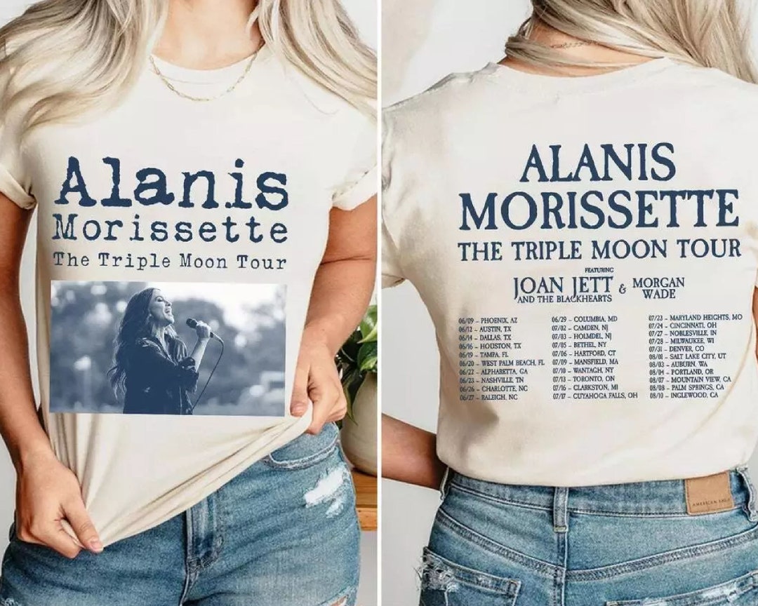 Alanis Morissette the Triple Moon Tour 2024 Shirt, Alanis Morissette ...