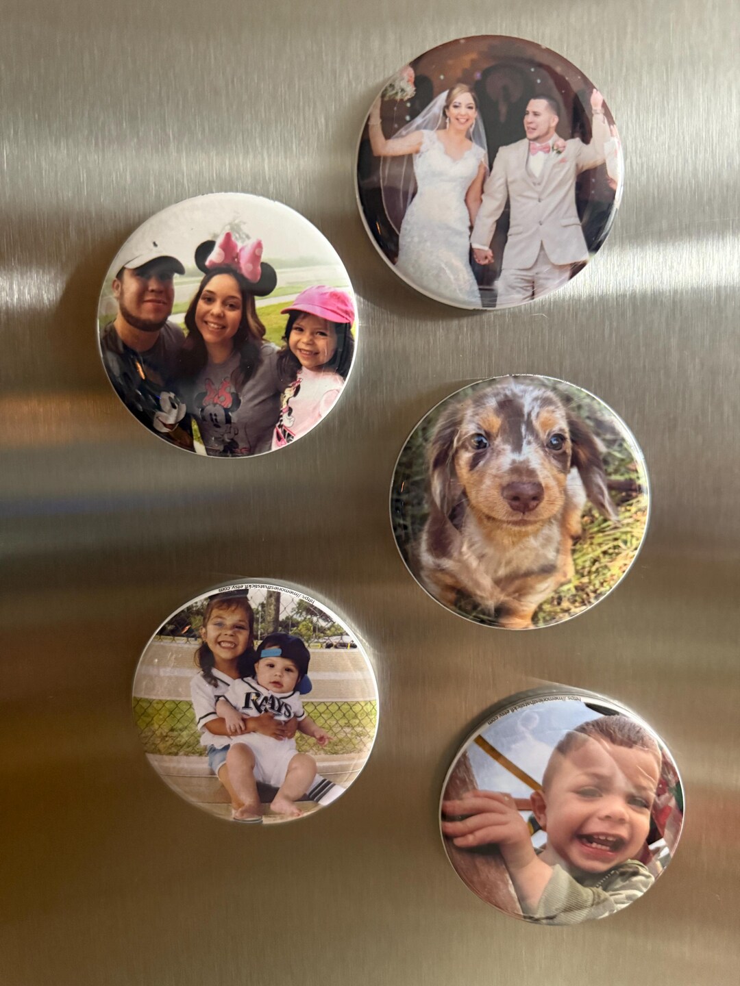 Custom Photo Magnets Set of 9 | Personalized Fridge Magnets | Custom ...