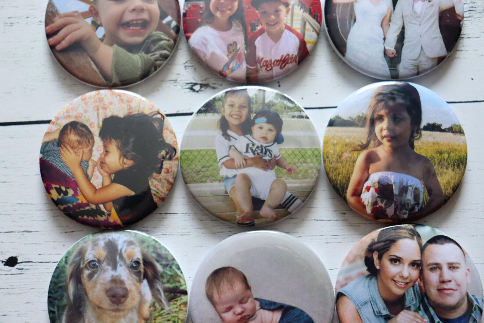 Custom Photo Magnets Set of 9 | Personalized Fridge Magnets | Custom ...