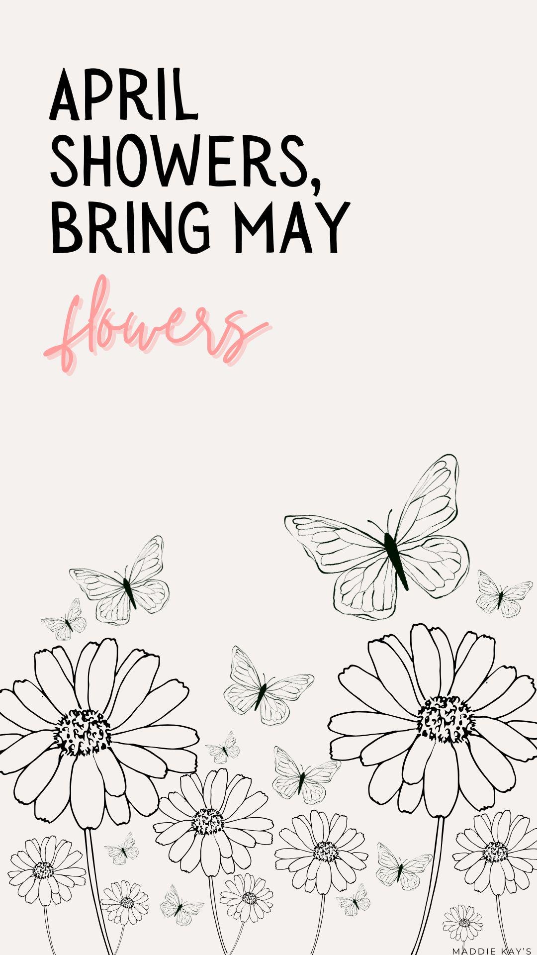 April Showers Bring May Flowers Digital Download - Etsy