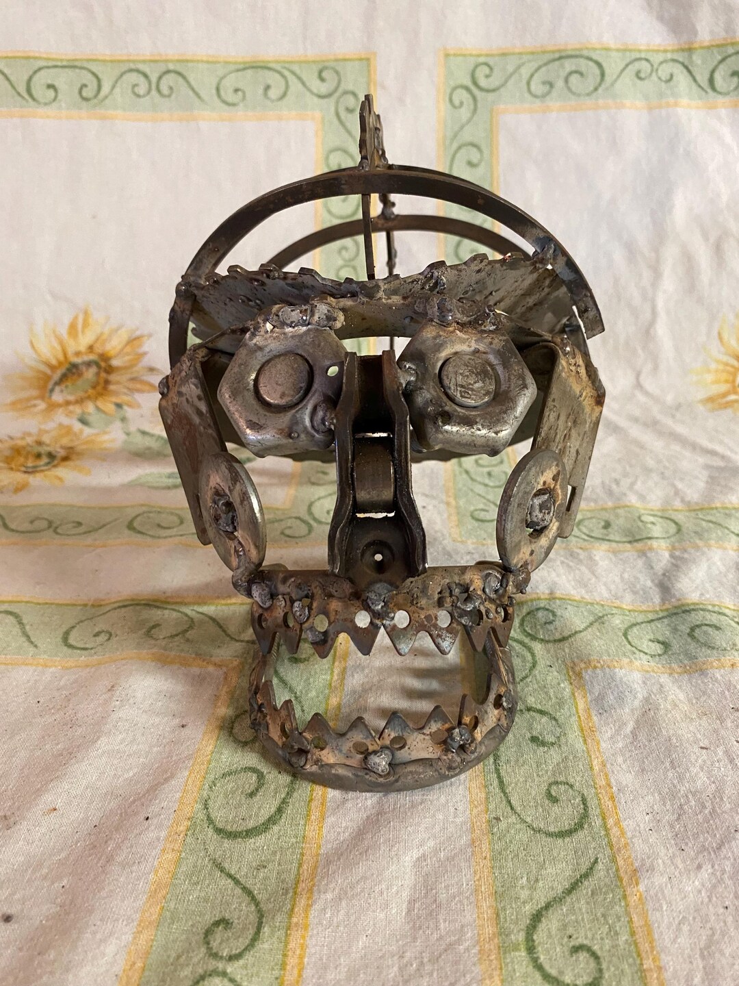 Scrap Metal Art - Skull - Etsy