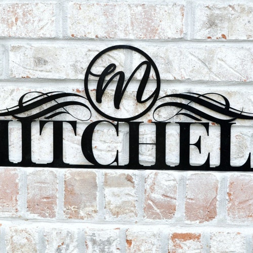 Custom Metal Name Sign Personalized Metal Sign Outdoor | Etsy