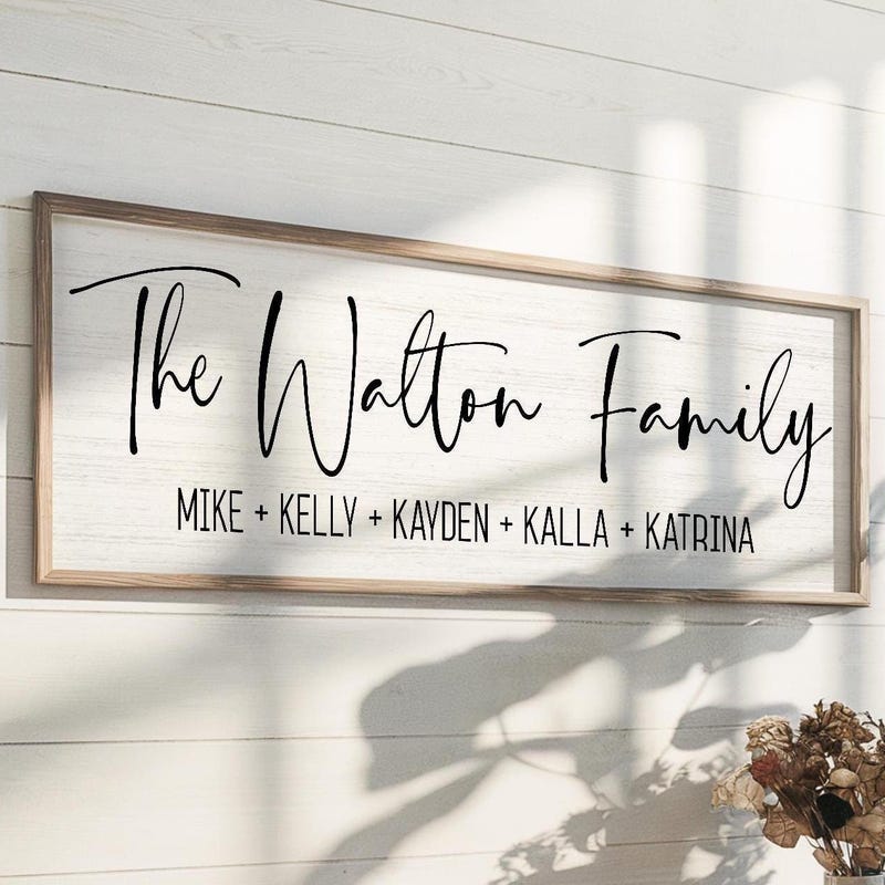 Monogram Sign Framed - Etsy