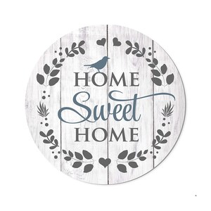 Home Sweet Home Round Wood Wall Sign 16 - Etsy