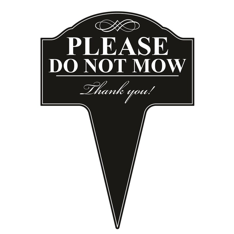 No Mow Sign - Etsy