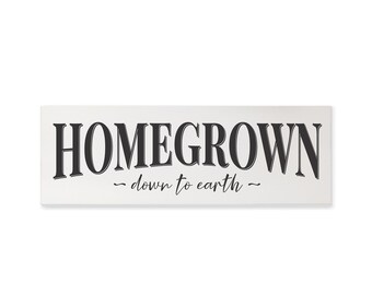 Homegrown Sign - Etsy