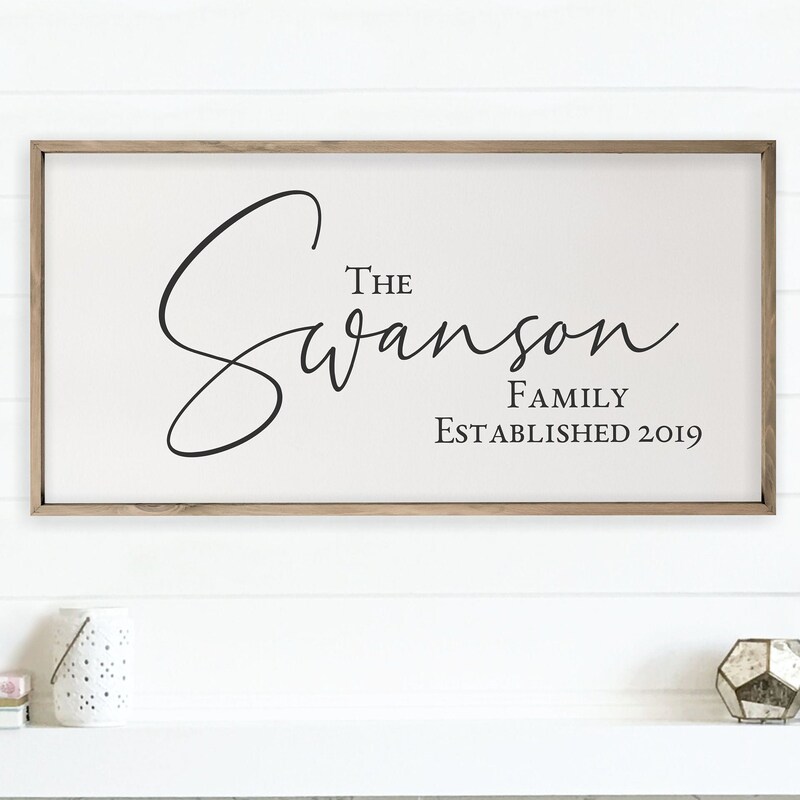 Large Family Sign - Etsy