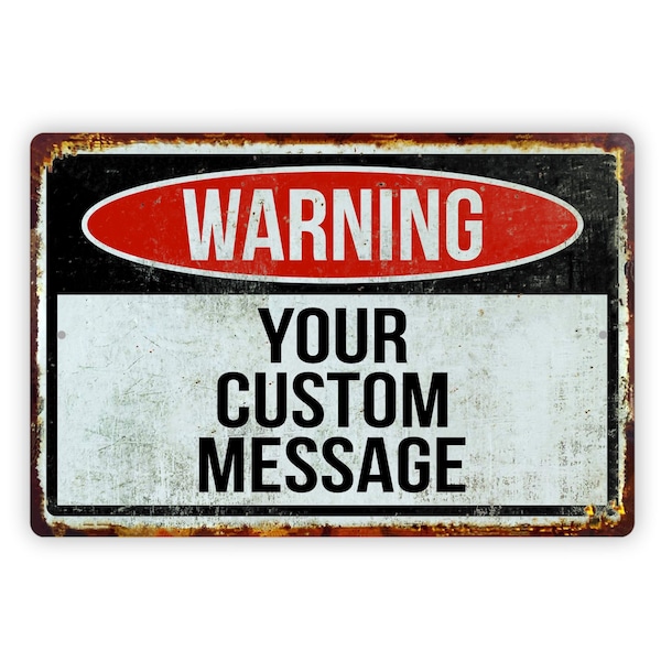 Vintage Warning Sign - Etsy