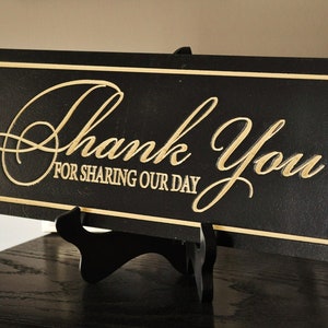Thank You for Sharing Our Day Carved Wood Sign 8x24 - Etsy