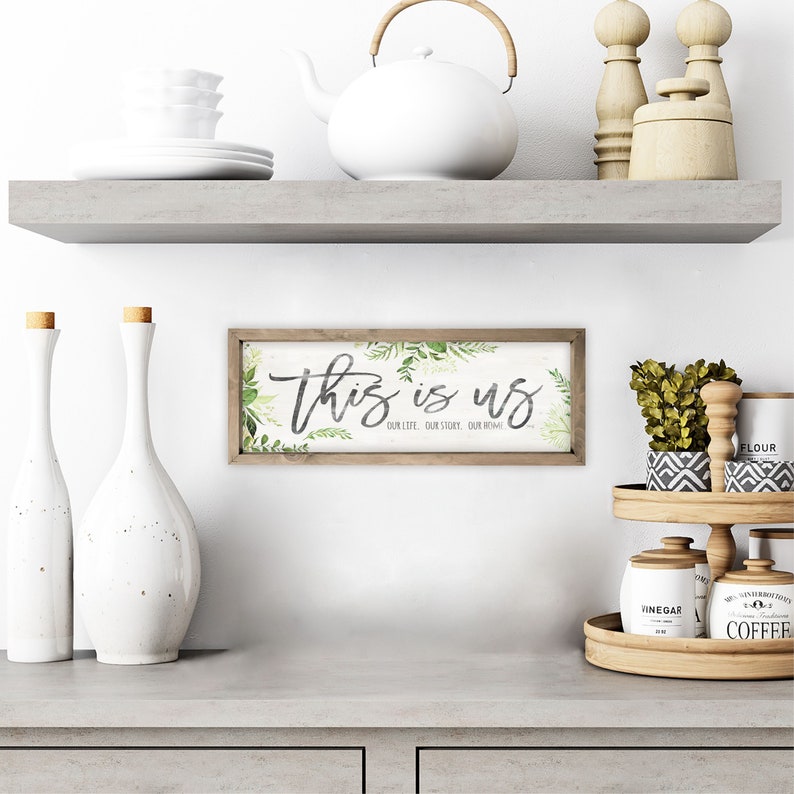 This is Us Sign – Rustic Farmhouse Wall Decor, Family Home Art - Etsy