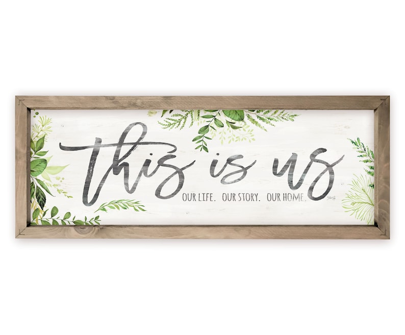 This is Us Sign – Rustic Farmhouse Wall Decor, Family Home Art - Etsy