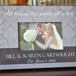 All Because Two People Fell in Love Personalized Picture Frame for A ...