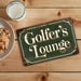 Golfer's Lounge Vintage Metal Sign – Rustic Golf Wall Decor for Home ...