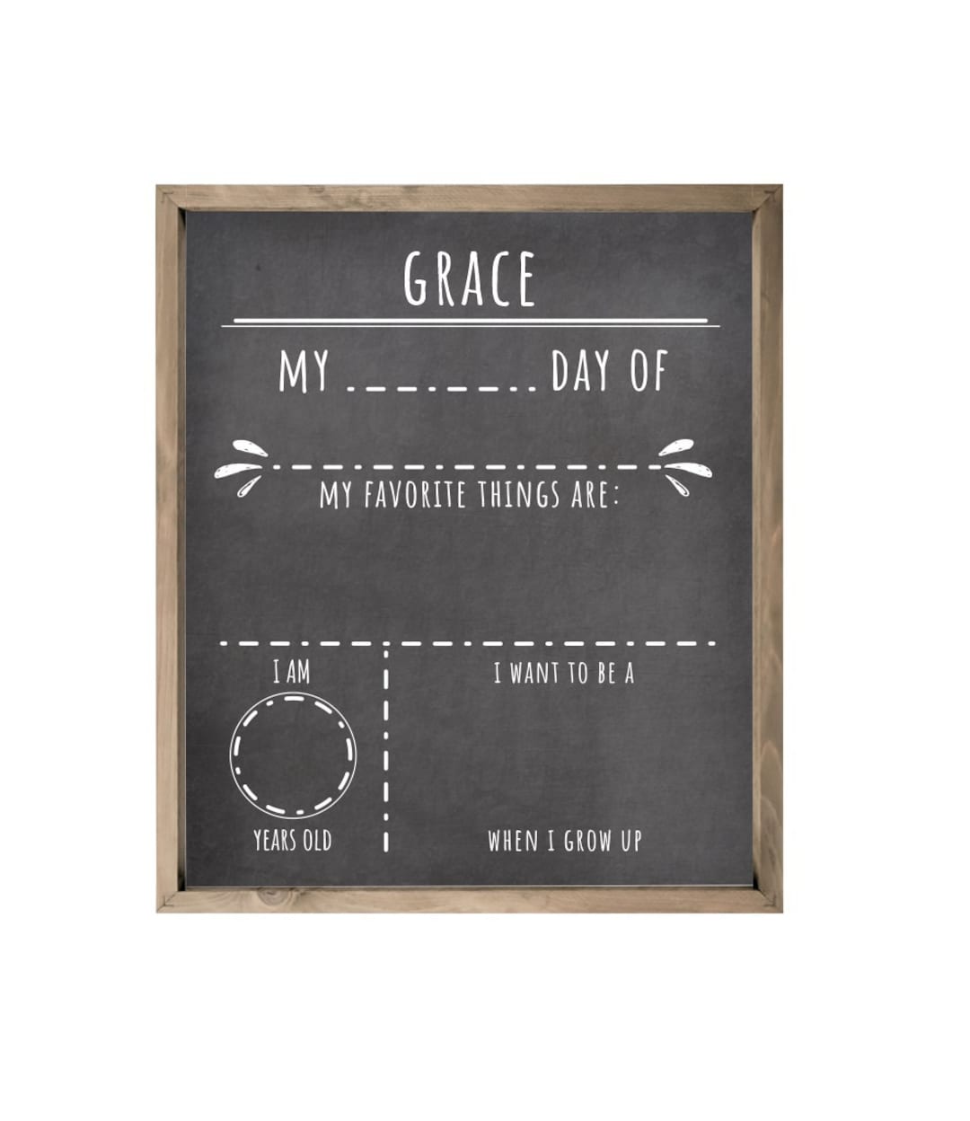 First Day of School Personalized Rustic Sign 10x12 - Etsy