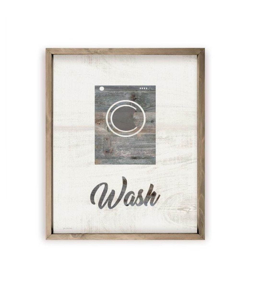 Wash Laundry Sign Farmhouse Style Wood Wall Decor Sign - Etsy