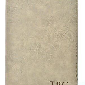 Personalized Leather Portfolio Notebook 8 Colors to Choose - Etsy