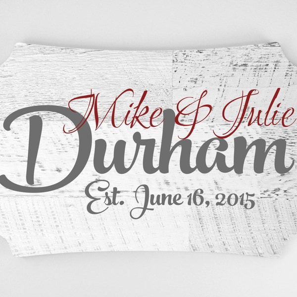 Family Established Sign - Etsy