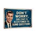 Don’t Worry Dumb Questions Sign – 8x12 Funny Vintage Office Metal Wall ...