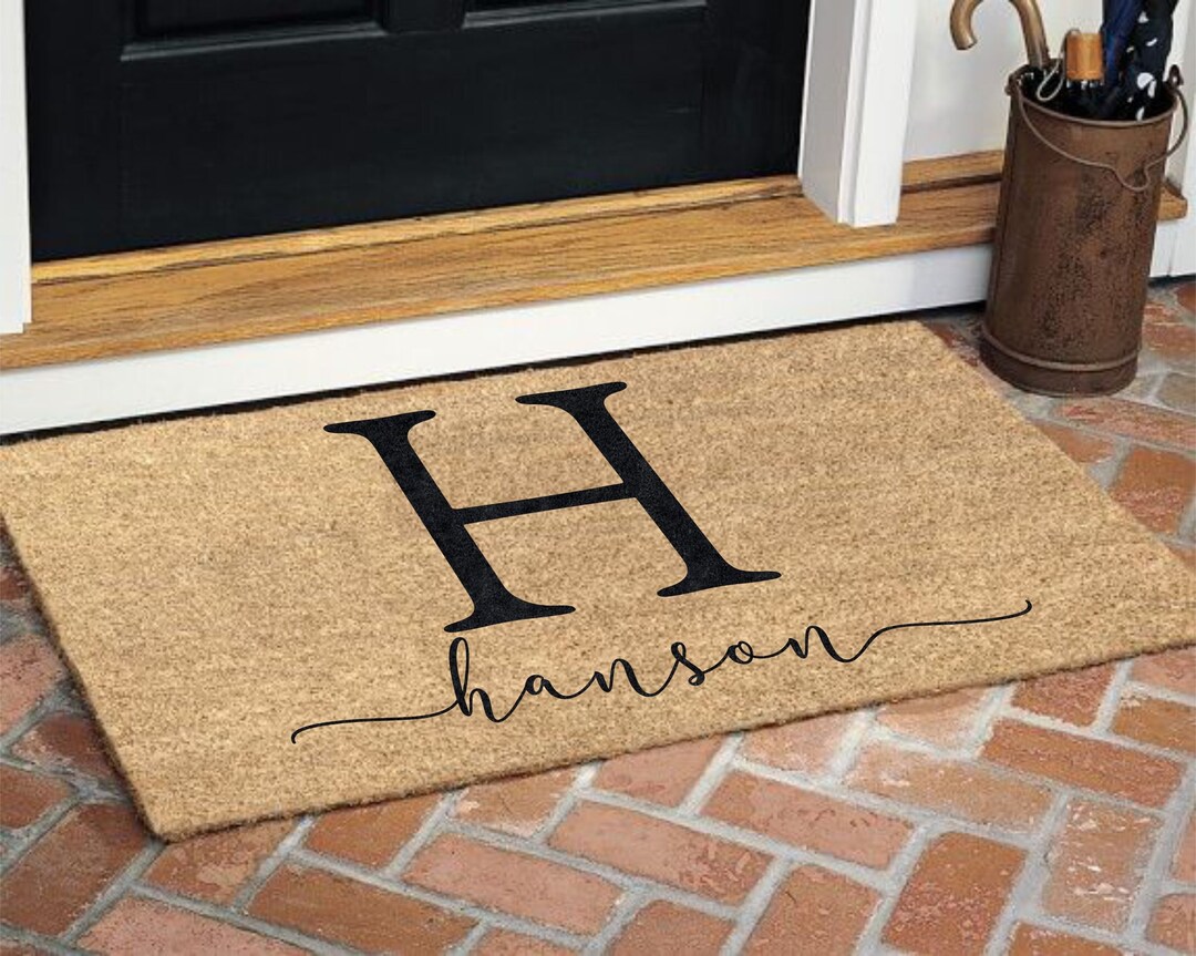 Personalized Custom Coir Coconut Husk Doormat Door Mat 18x30 - Etsy