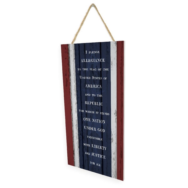 Pledge of Allegiance Wall Hanging - Etsy