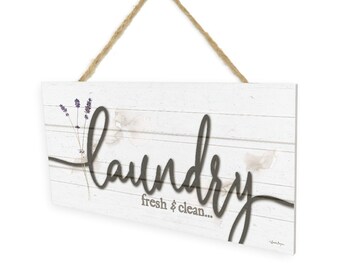 Hanging Laundry Sign - Etsy