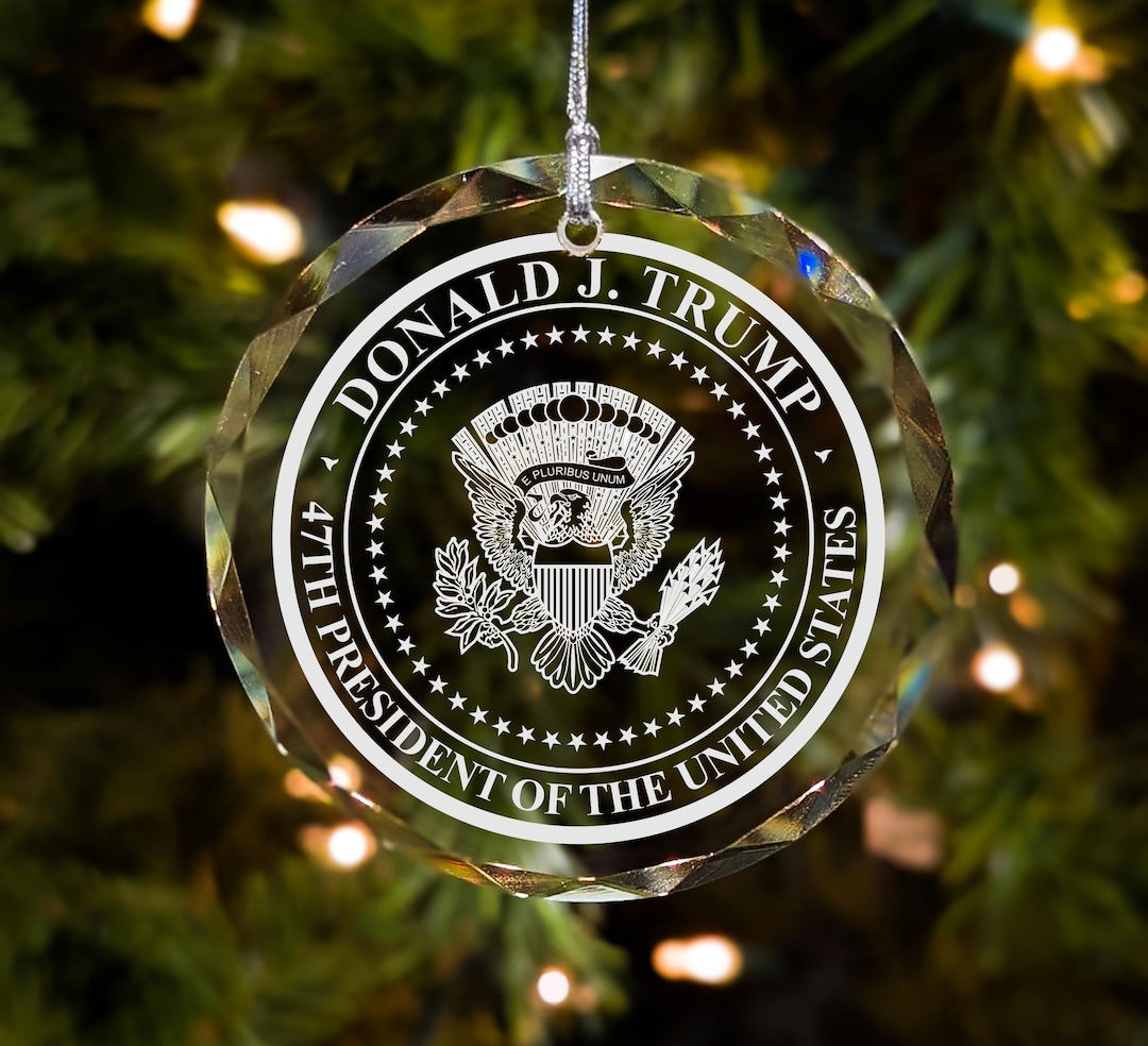 Donald Trump 47th President of the United States Crystal Christmas ...