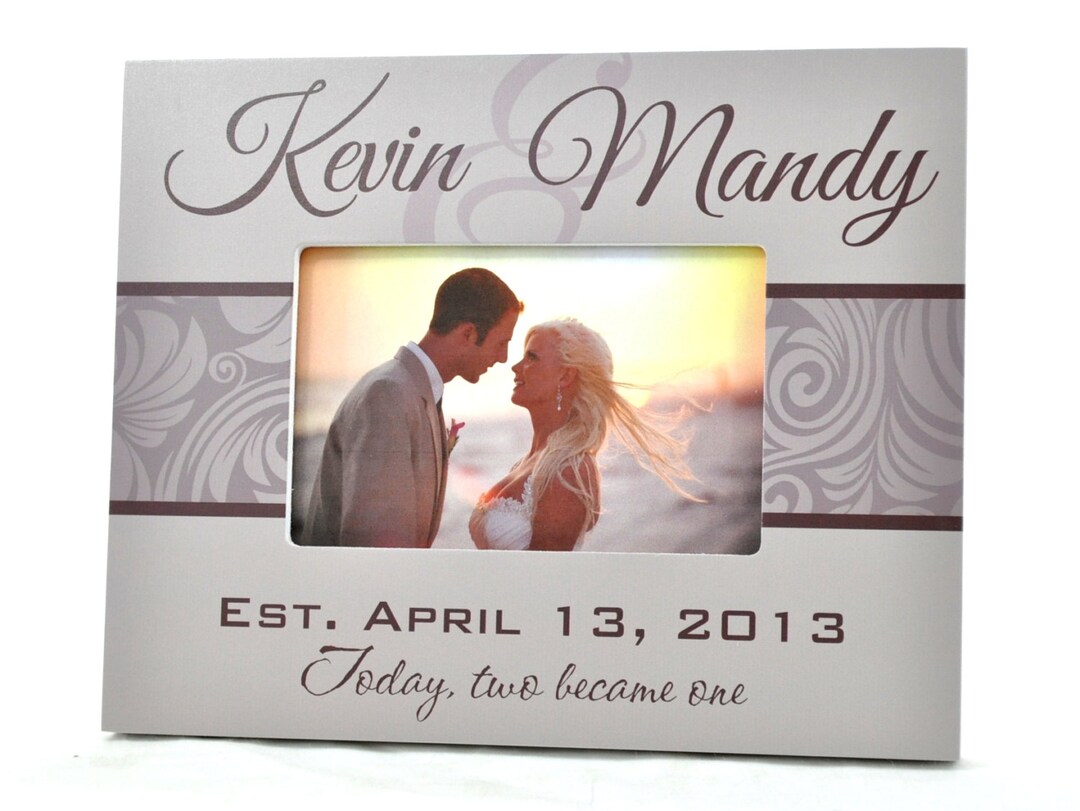 Today Two Became One Personalized Picture Frame for A 4x6 Photo - Etsy
