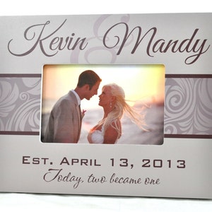 Today Two Became One Personalized Picture Frame for A 4x6 Photo - Etsy
