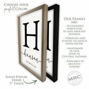 Personalized Family Name Sign, Custom Last Name Sign, Wedding Gift ...