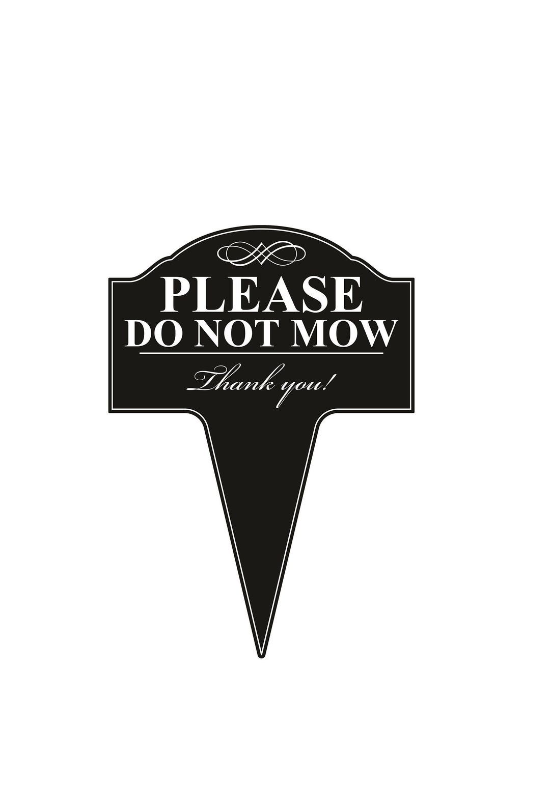 Please Do Not Mow Aluminum Yard Sign 10x14 (available in English or ...