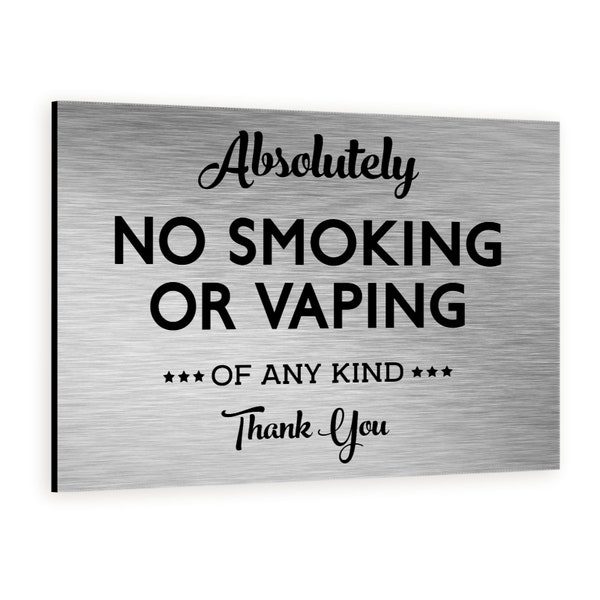 No Smoking Sign - Etsy