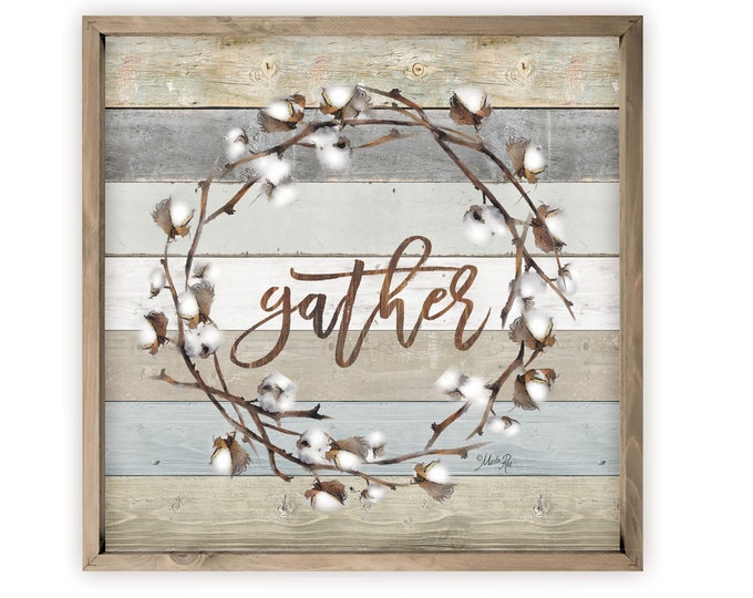 Gather, Gather Sign, Kitchen Sign, Dining Room Sign, Rustic Gather Sign ...