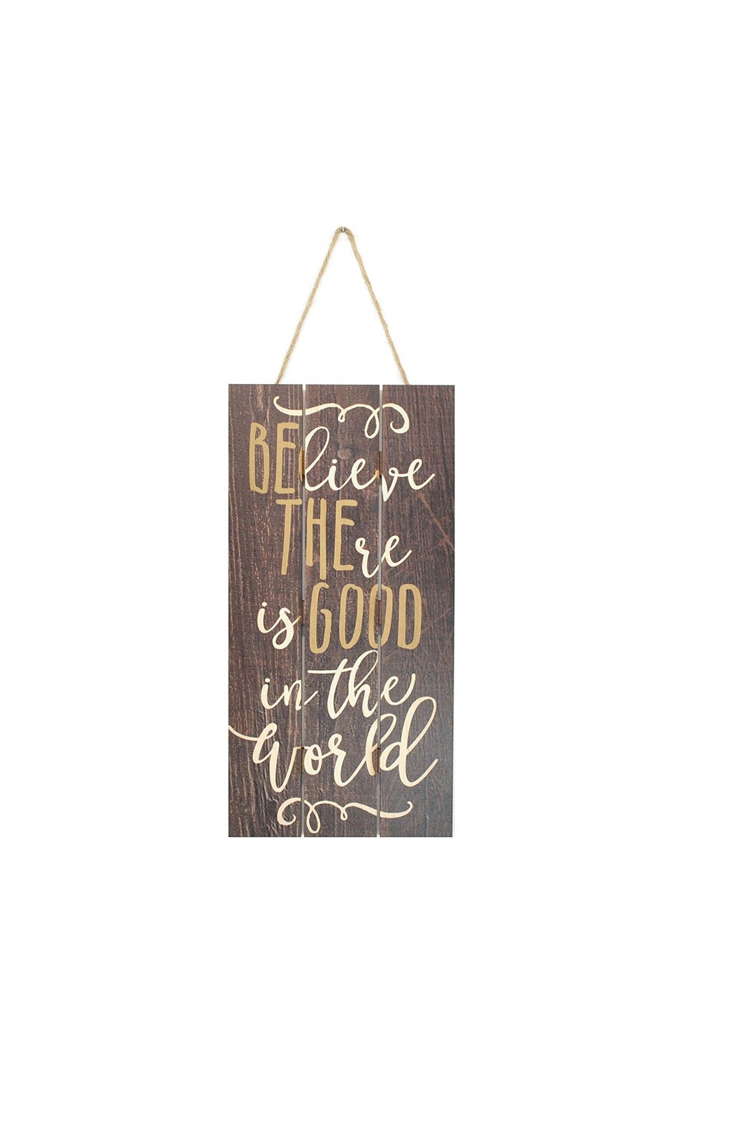 Believe There is Good in the World Wooden Plank Sign 5x10 - Etsy