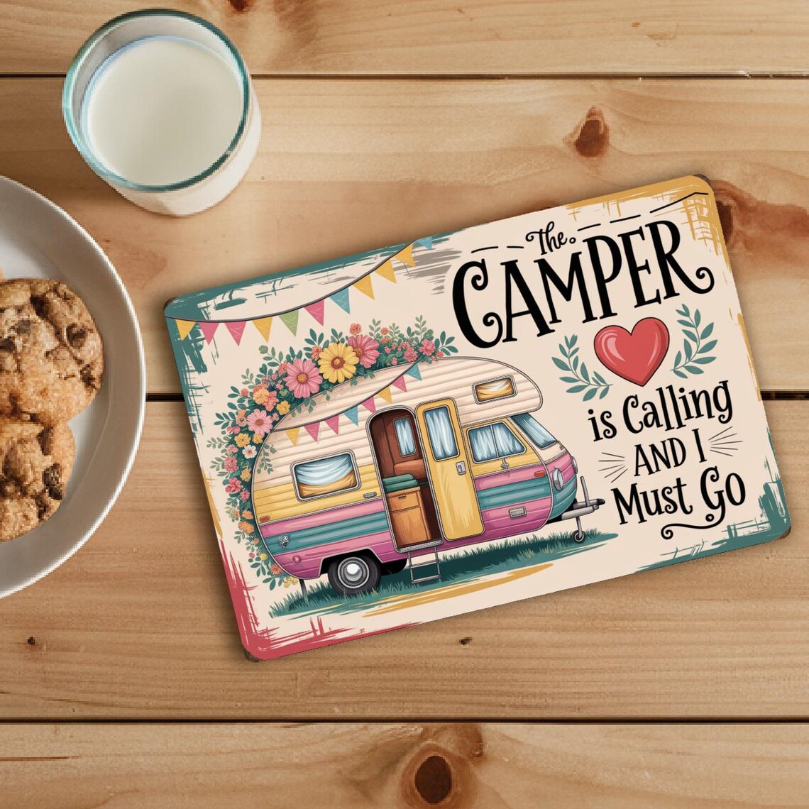 The Camper is Calling and I Must Go Sign – Vintage Boho RV Wall Art ...