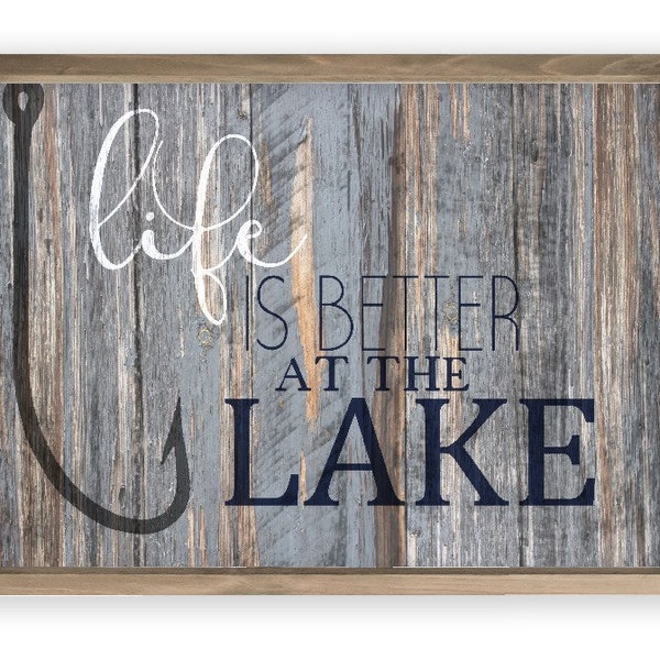 Better to Wake at the Lake Sign - Etsy