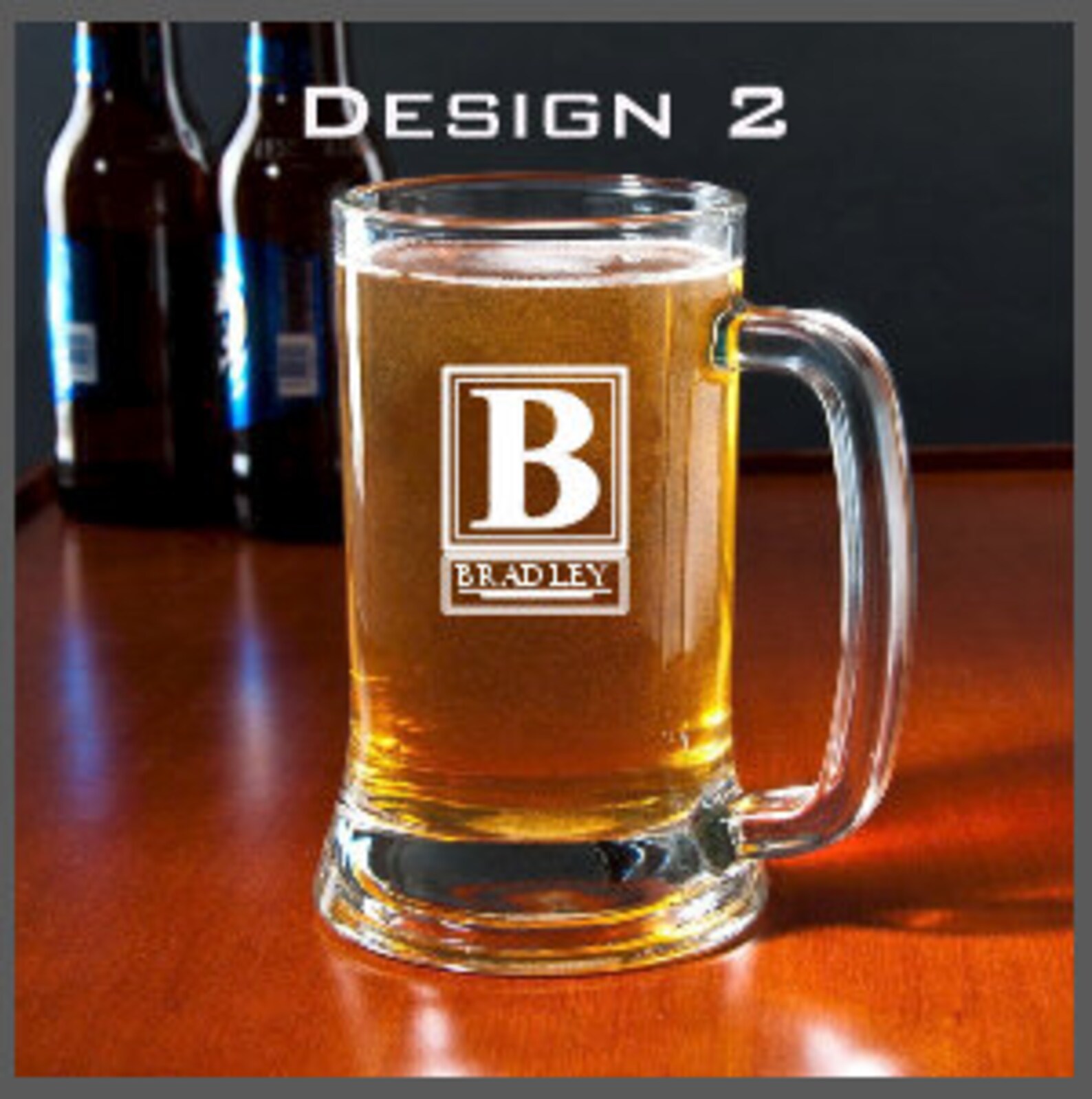 Personalized Engraved 16 Ounce Glass Beer Mug sold - Etsy