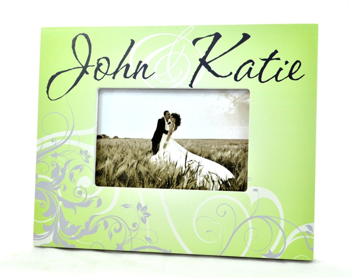 Personalized Picture Frame With Scroll Design for A 4x6 Photo - Etsy
