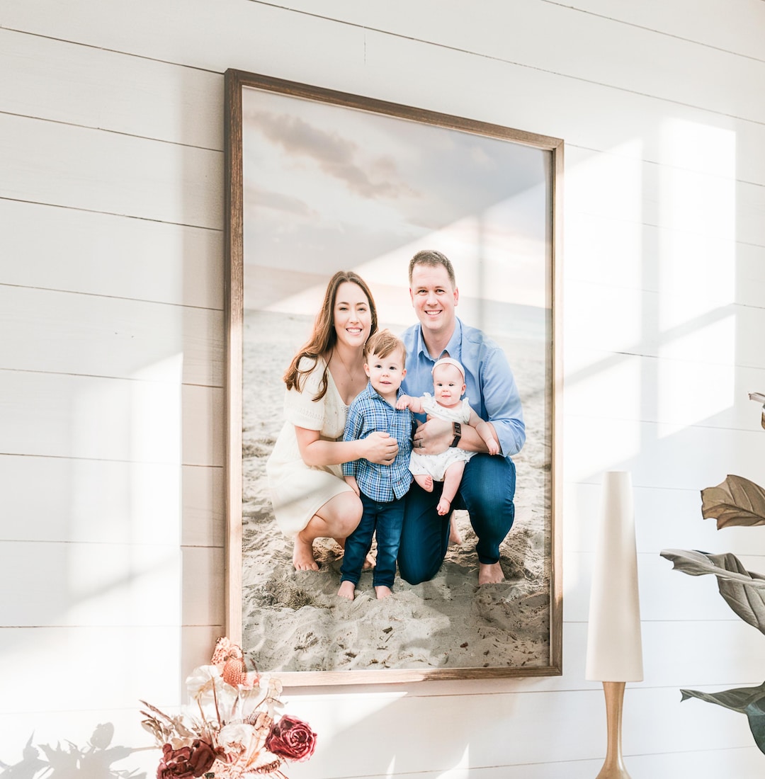 Custom Photo Print Framed, Personalized Picture Gift, Memorial Photo ...