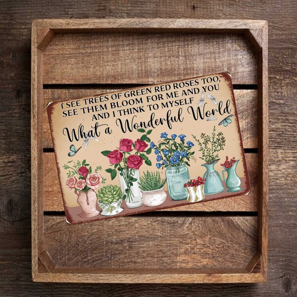 Wonderful World - Etsy