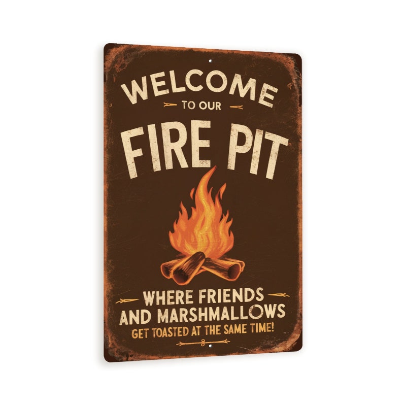 Fire Pit Sign - Etsy