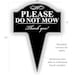 Please Do Not Mow Aluminum Yard Sign 10x14 available in English or ...